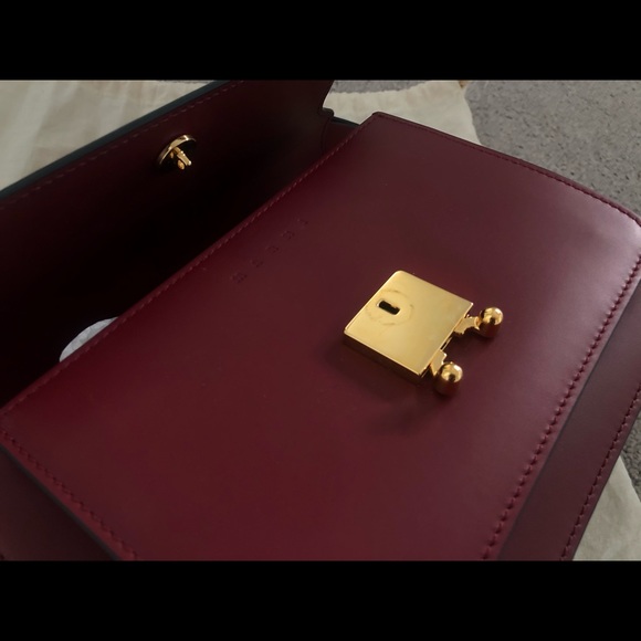 Marni | Bags | Marni Trunk Medium Burgundy | Poshmark